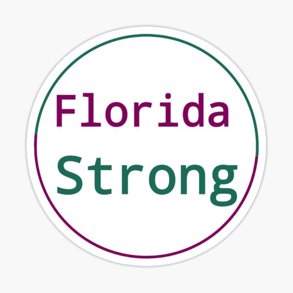 "Florida Strong " Sticker for Sale by alidoussArt | Redbubble