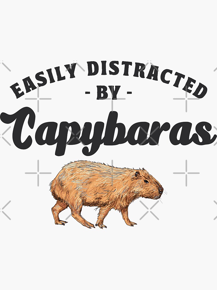 "EASILY DISTRACTED BY CAPYBARAS, capybara, capybara shirt, capybara ...