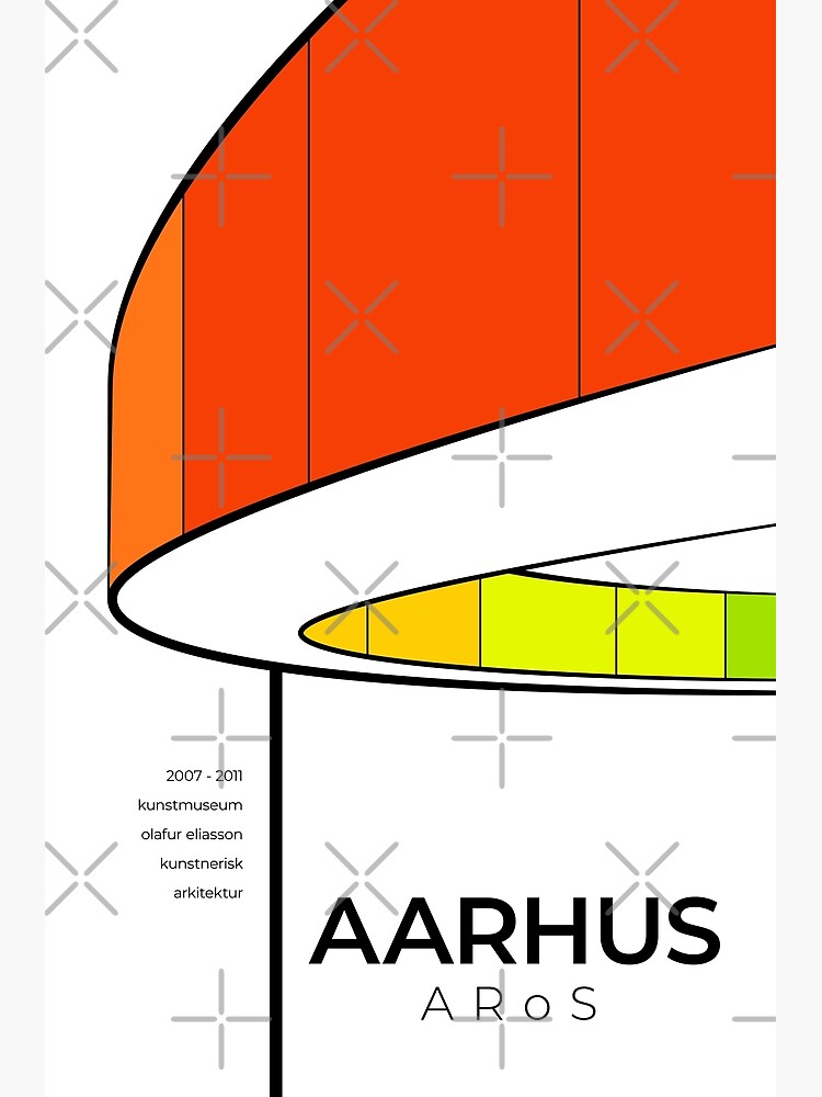 "Aarhus ARoS Architecture (Minimalist)" Poster for Sale by rapazdesigns ...