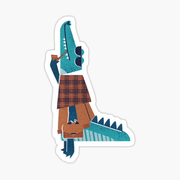 "Alligator investigator // aqua textured background peacock blue ...