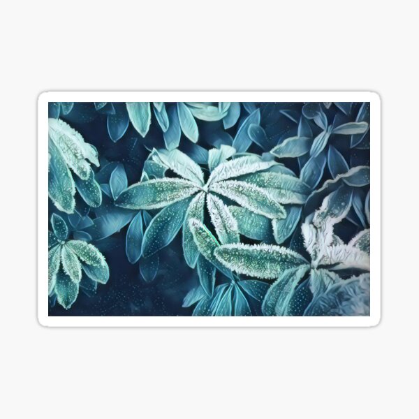 "FROZEN PLANTS" Sticker for Sale by KatisDesign | Redbubble