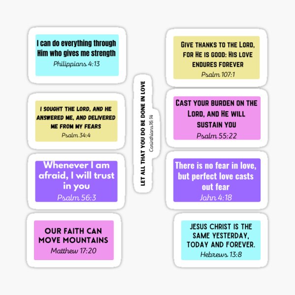 "Christian Bible quotes, uplifting, pastel set, faith, hope, love ...
