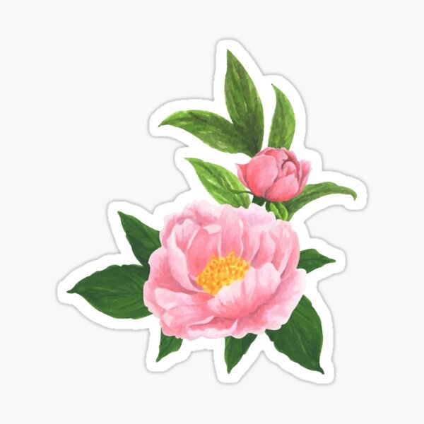 "flower bouquet, pink flower bouquet" Sticker for Sale by Byond29 ...
