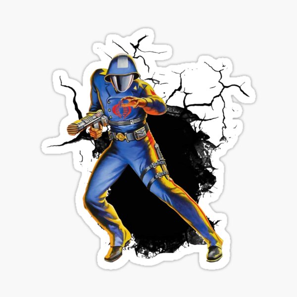 "Breaking the fourth wall Cobra Commander" Sticker for Sale by lock-it ...