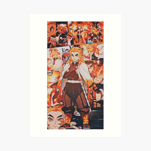 "kyojuro rengoku" Art Print for Sale by Animeworks100 | Redbubble