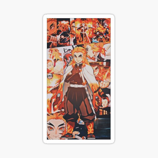 "kyojuro rengoku" Sticker for Sale by Animeworks100 | Redbubble