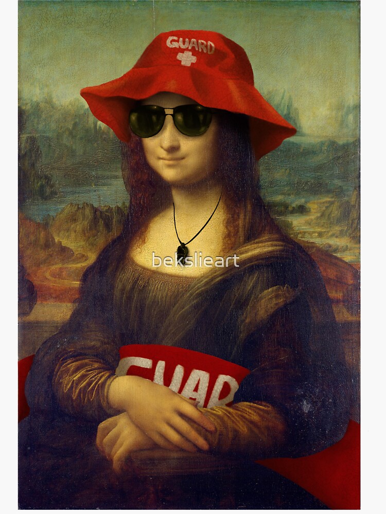 "Mona Lifeguard" Sticker for Sale by bekslieart | Redbubble