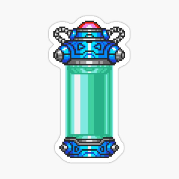 "Dr. Light's Armor Capsule - Blue (X1)" Sticker for Sale by Stormizinhu ...