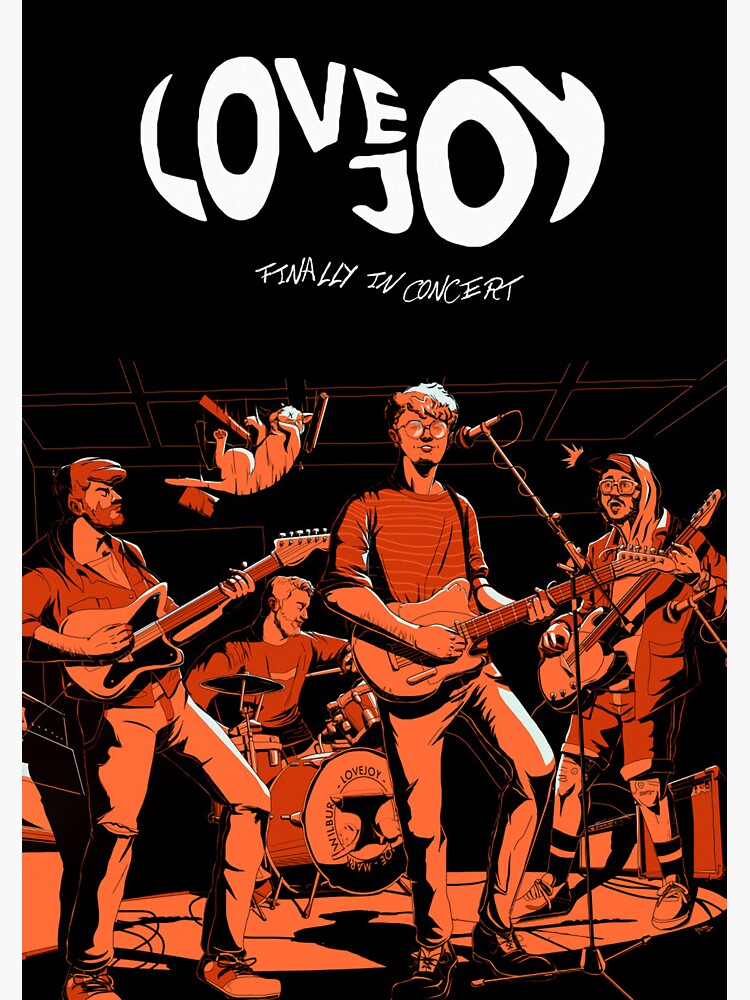 "Lovejoy finally in concert" Sticker for Sale by joelchapman05 | Redbubble