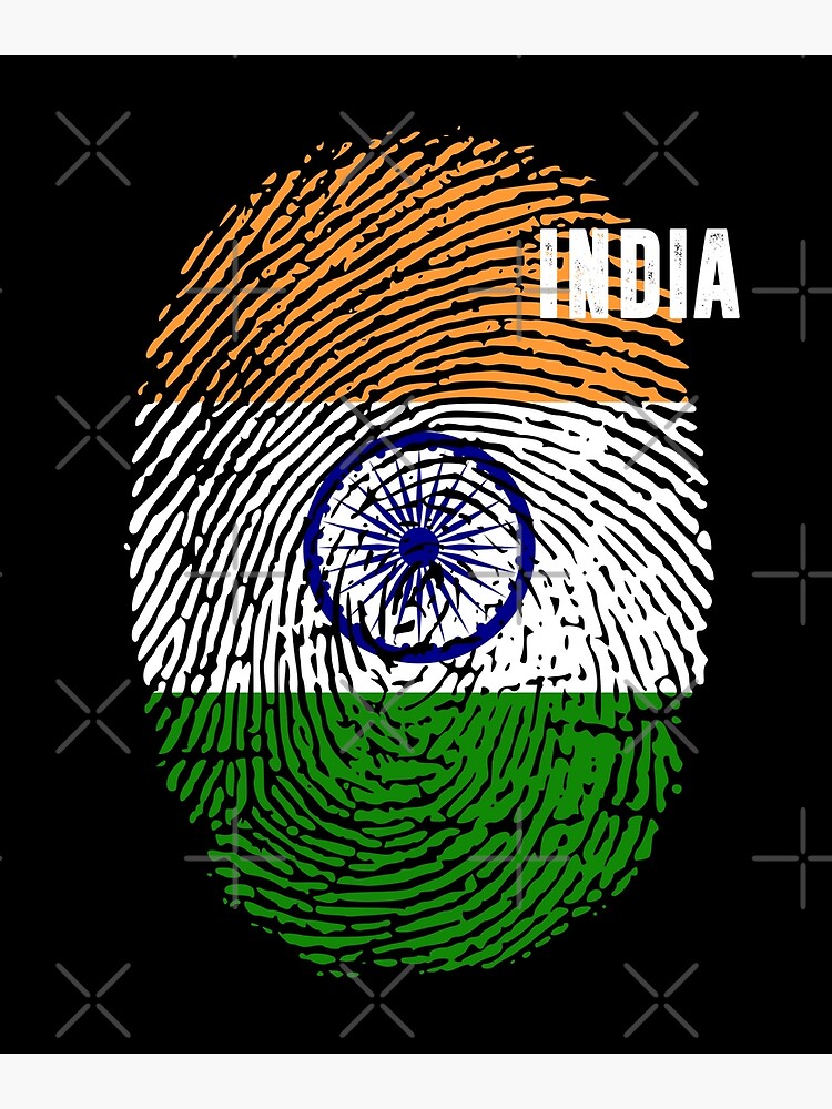 "India Flag Fingerprint DNA Indian" Poster for Sale by PartyShirts1 ...