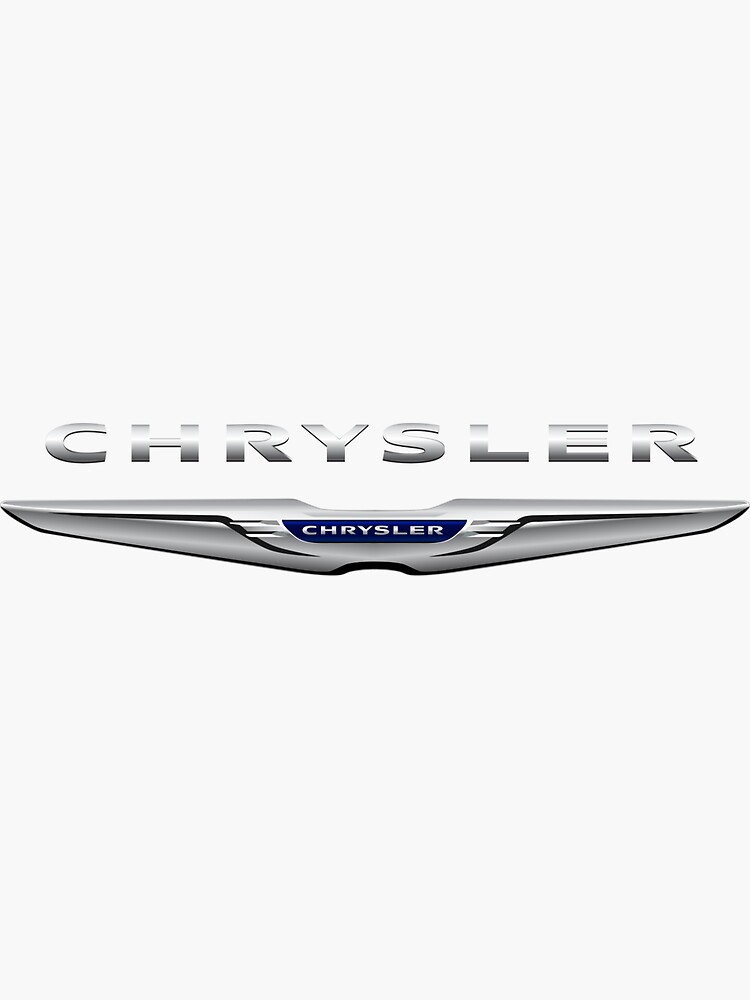 "Luxury Silver-Chrysler-Emblem" Sticker for Sale by hanscarroll | Redbubble