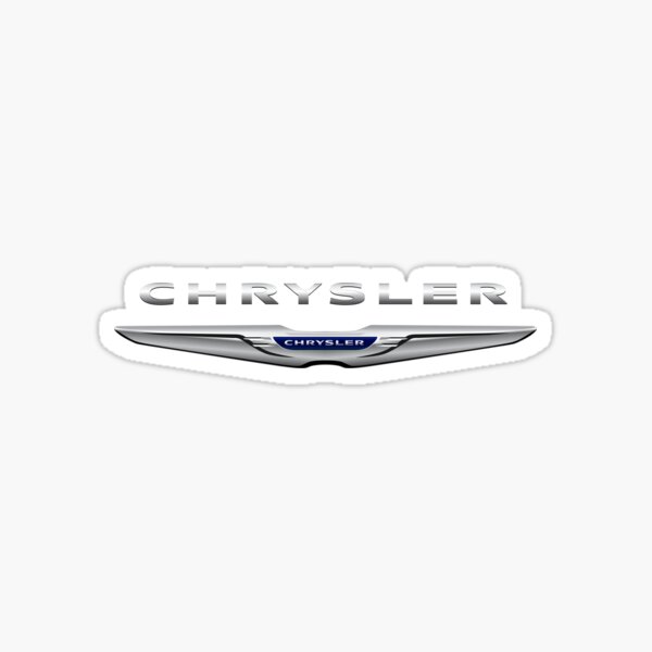 "Luxury Silver-Chrysler-Emblem" Sticker for Sale by hanscarroll | Redbubble