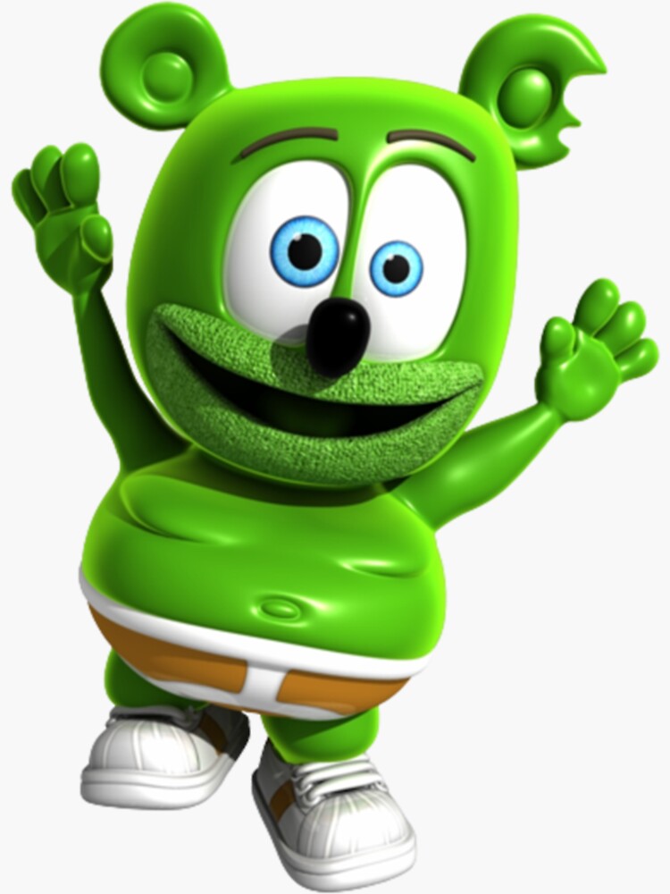 "the gummy bear song " Sticker for Sale by pinkmakesbluez | Redbubble