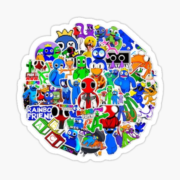 "rainbow friends game" Sticker for Sale by malta-bella | Redbubble