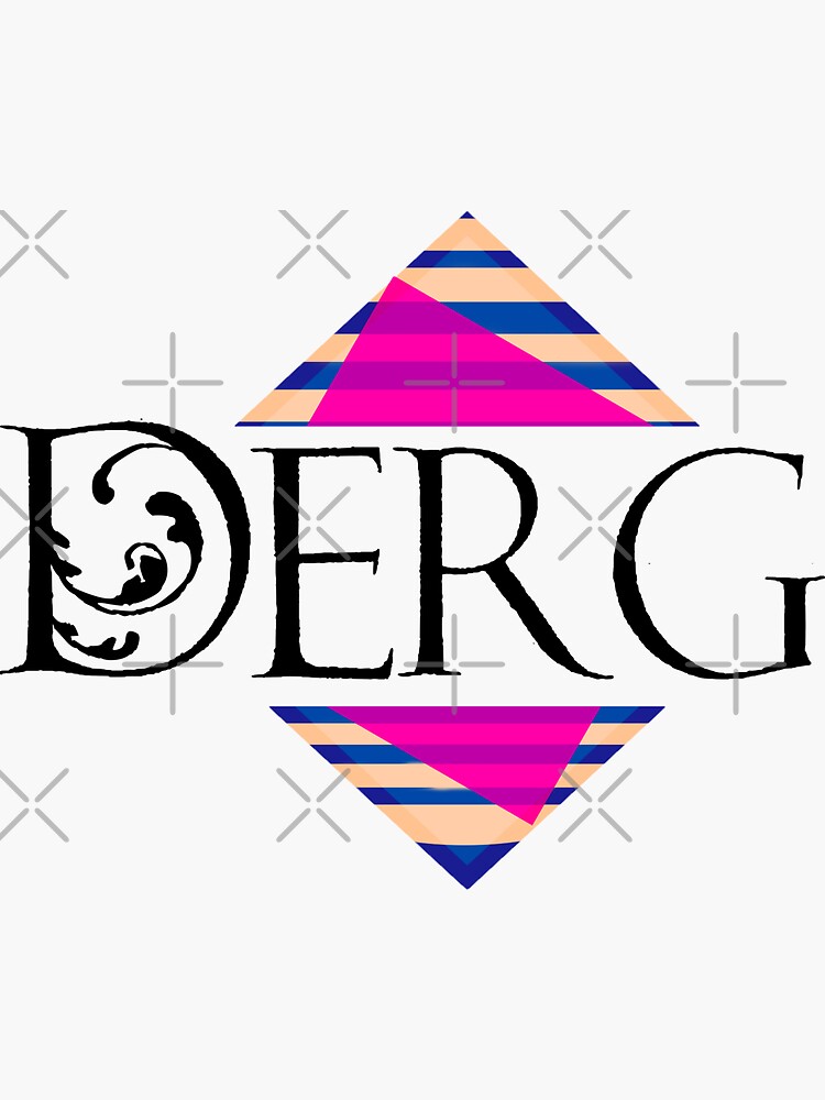 "DERG logo" Sticker for Sale by DERG | Redbubble