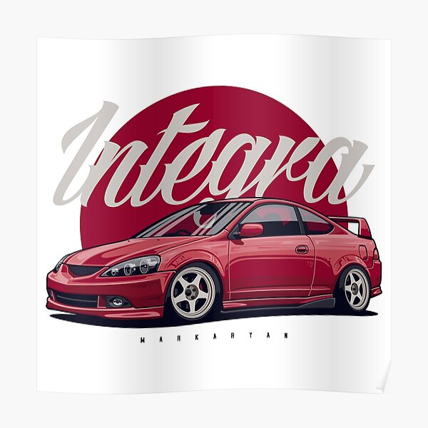 "Integra DC5" Poster by OlegMarkaryan | Redbubble