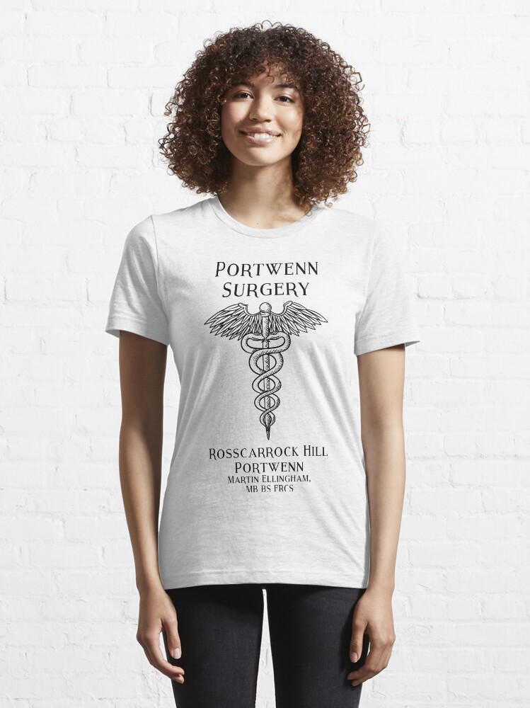 "Portwenn Surgery Port Isaac Doc Martin Cornwall" T-shirt for Sale by ...