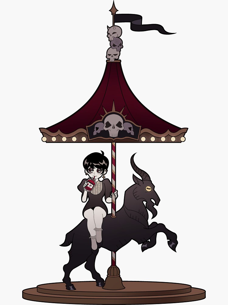 "Cursed carousel 2" Sticker for Sale by xkokobael | Redbubble