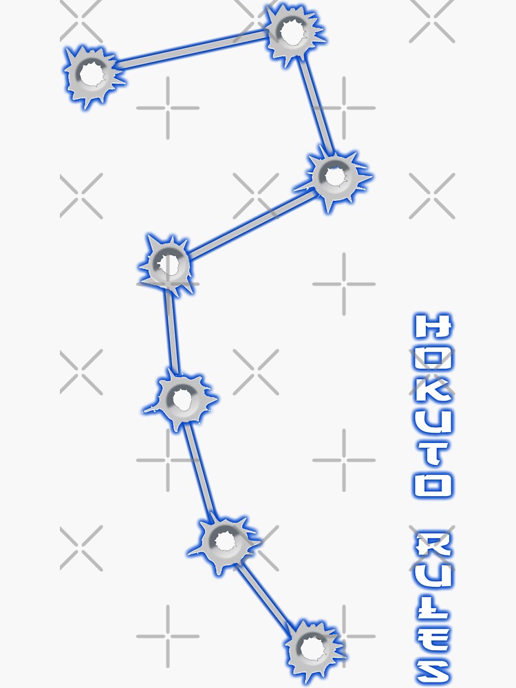 "Ken Shiro, seven scars of hokuto no ken" Sticker by ideasfinder ...