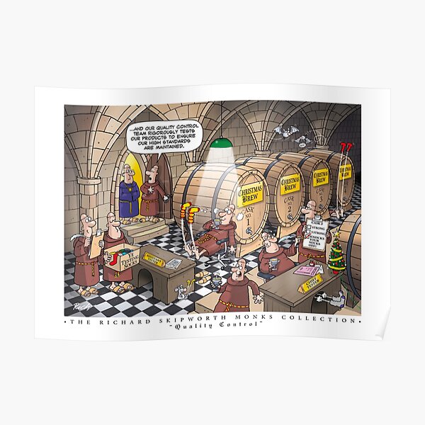 "Rich Skipworth Monks Collection: 'Quality Control'" Poster by ...