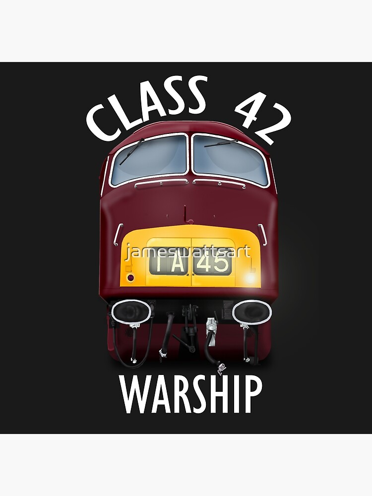 "Class 42 "Warship" Western Region in Maroon Livery" Poster for Sale by ...