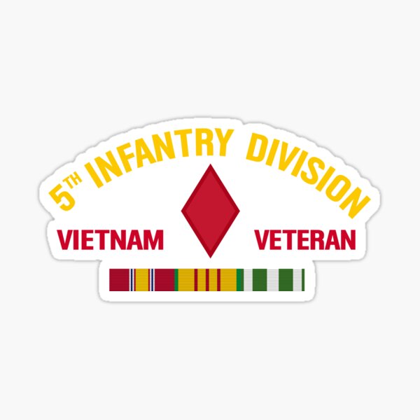 "5th infantry division Vietnam Veteran" Sticker for Sale by Msikdar ...