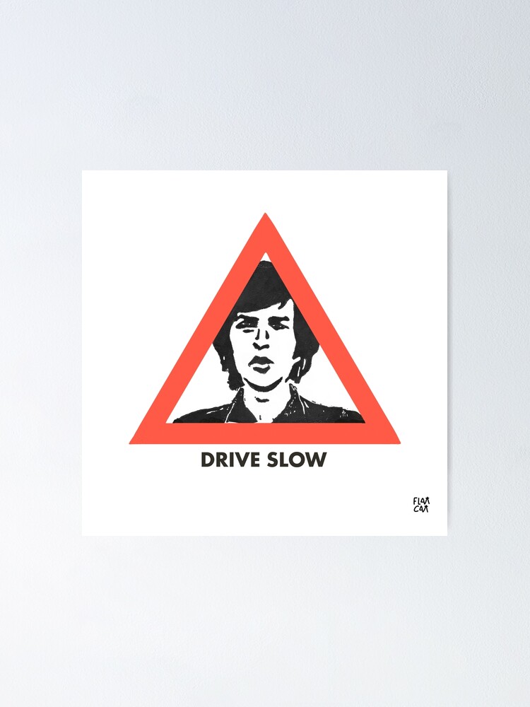 "Great Traffic Signs - Drive Slow" Poster for Sale by TheFlatCat ...