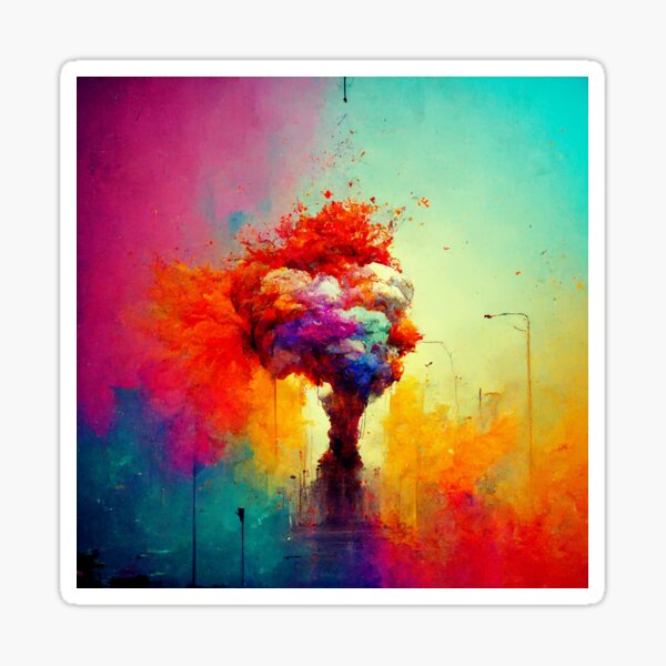 "My Rainbow Bomb went off in the Streets" Sticker for Sale by Malkas ...