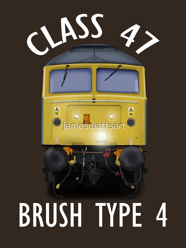 "Class 47 Brush Type 4 in BR Blue Livery" T-shirt for Sale by ...