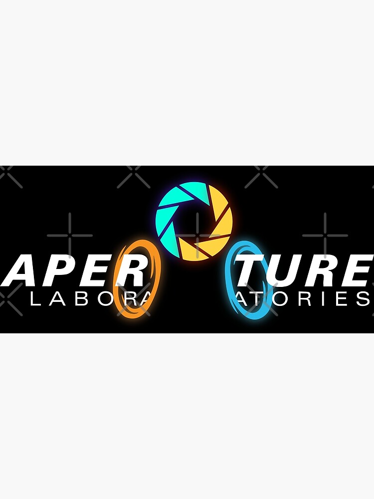 "Portal Aperture Science Logo with Portals" Poster for Sale by LGSmerch ...