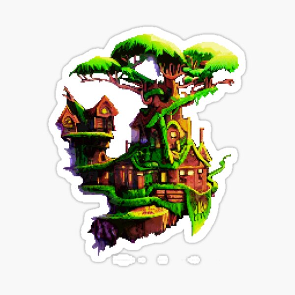 "Mystique Tree" Sticker for Sale by ThePixelBoss | Redbubble