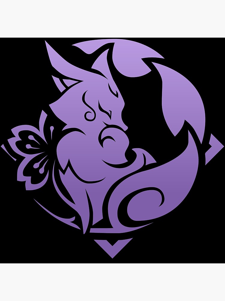 Póster «Logotipo de Yae Miko Genshin Impact» de damomonkey | Redbubble