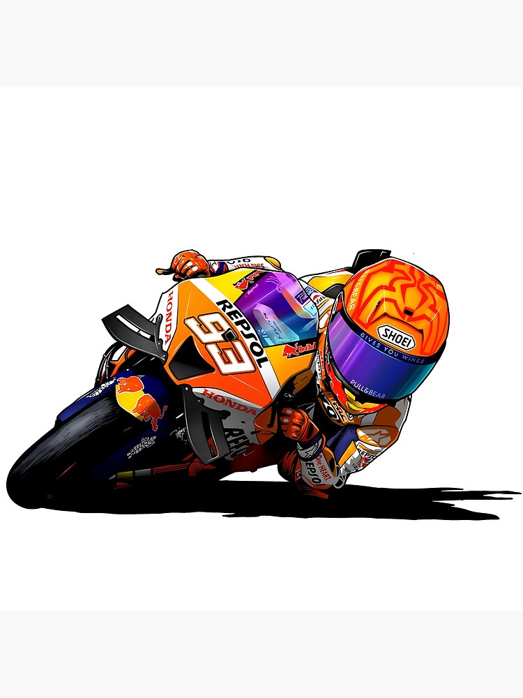 "Dirt Bike Studios Moto GP Rider 93" Poster for Sale by TheArtWarehouse ...