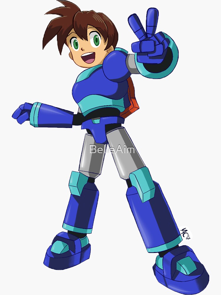 "Mega Man Volnutt" Sticker for Sale by BelleAim | Redbubble