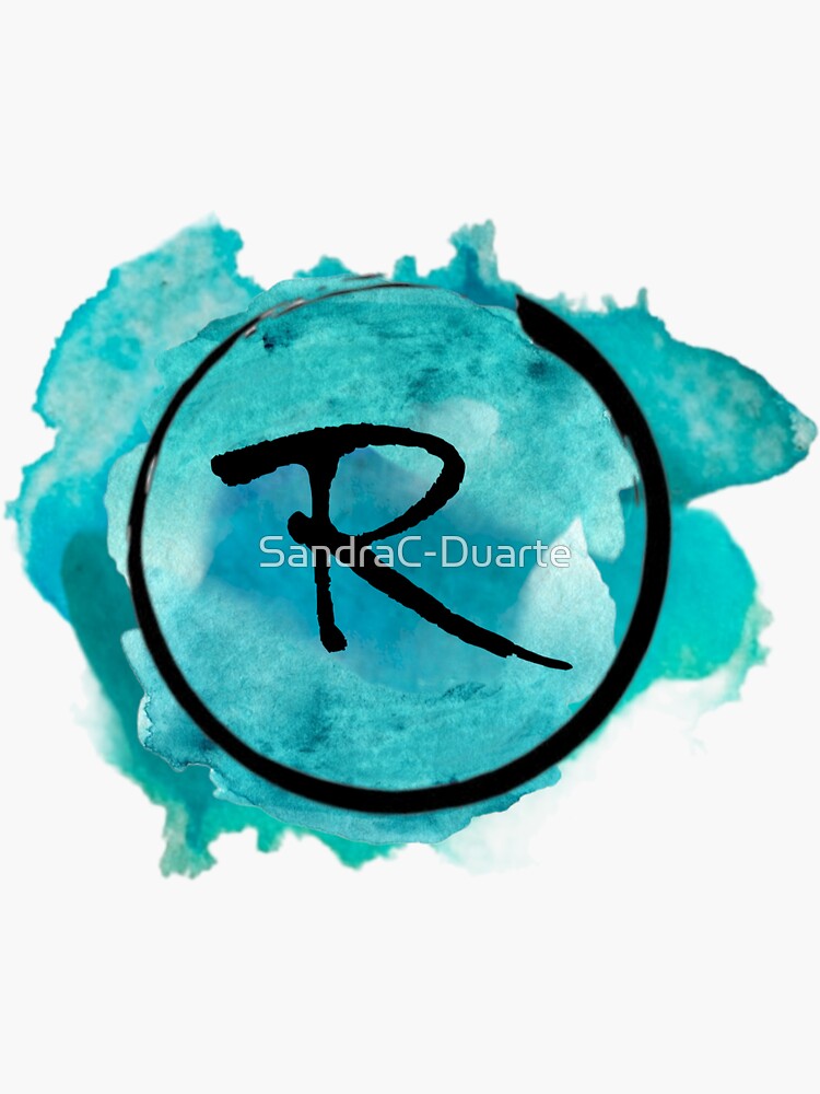 "Letter R, initial of name " Sticker for Sale by SandraC-Duarte | Redbubble