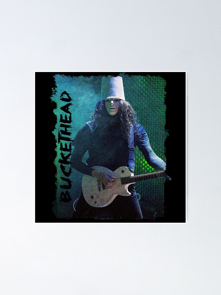 "Buckethead " Poster for Sale by sopheie | Redbubble