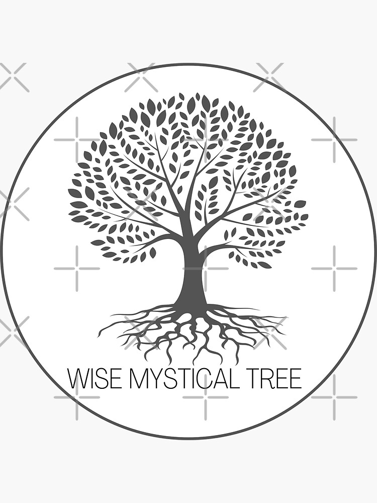 "Wise Mystical Tree (Minimal)" Sticker for Sale by Ami-Ami | Redbubble