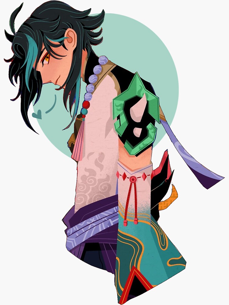 "Xiao Lineless Illustration" Sticker for Sale by lsdoodles | Redbubble