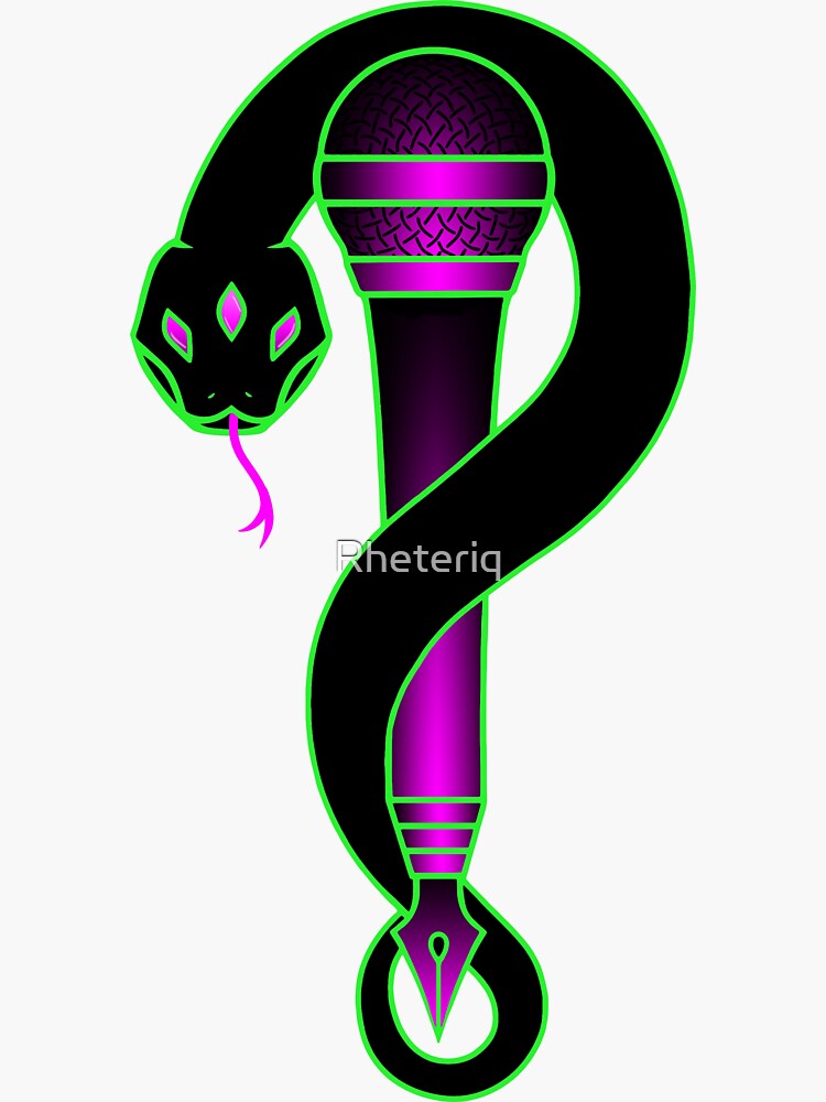 "The Qosmic Serpent (Alpha)" Sticker for Sale by Rheteriq | Redbubble