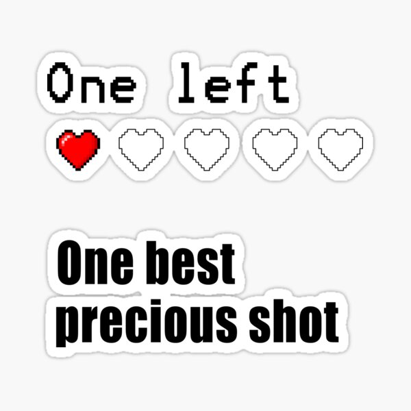 "One best precious shot " Sticker for Sale by Wildsokoke | Redbubble