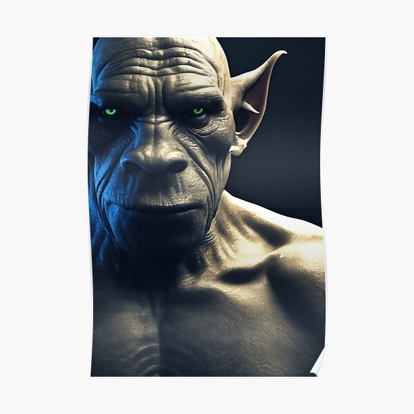 "Portrait of an Orc" Poster for Sale by PM-Artistic | Redbubble