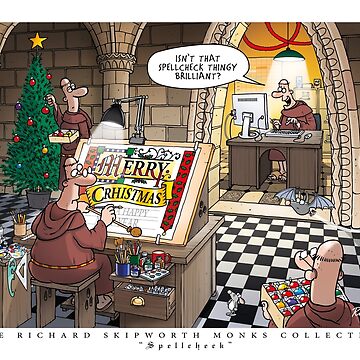 "Rich Skipworth Monks Collection: 'Spellcheck'" Poster for Sale by ...