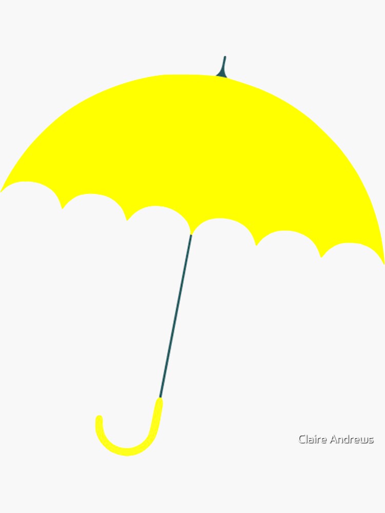 "How I Met Your Mother Yellow Umbrella" Sticker for Sale by ...