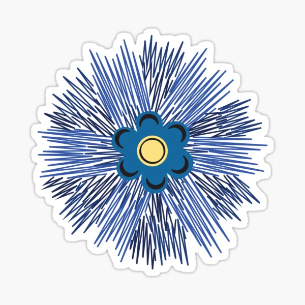 "Spikey Flower" Sticker for Sale by DSdesignprint | Redbubble