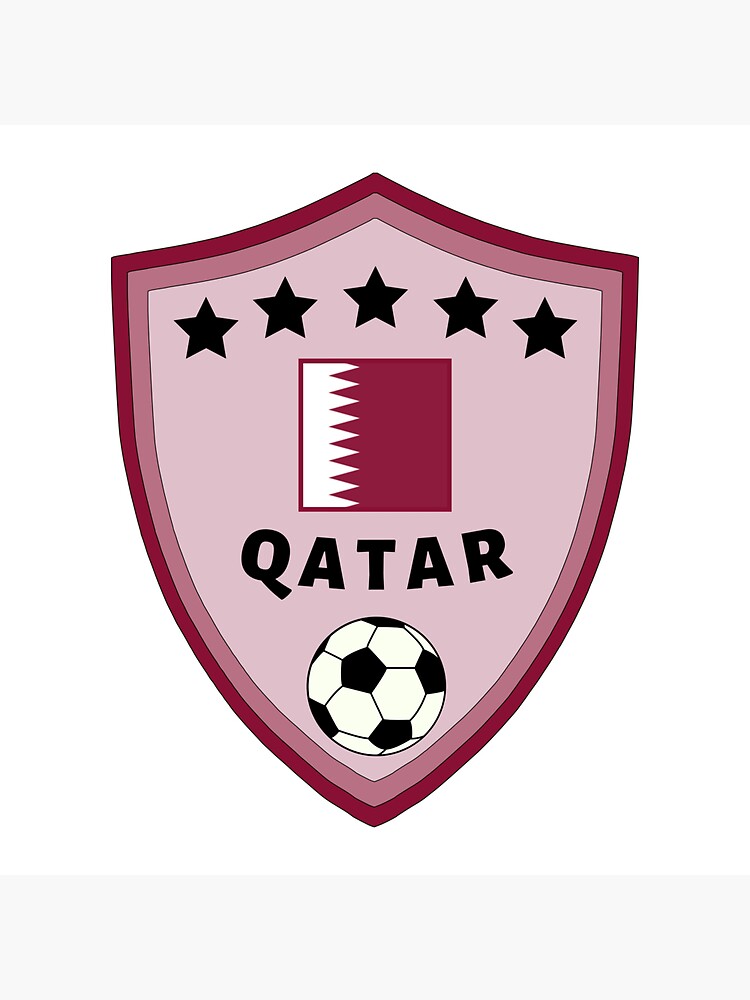 "Qatar Football Team" Sticker for Sale by Footballunite | Redbubble