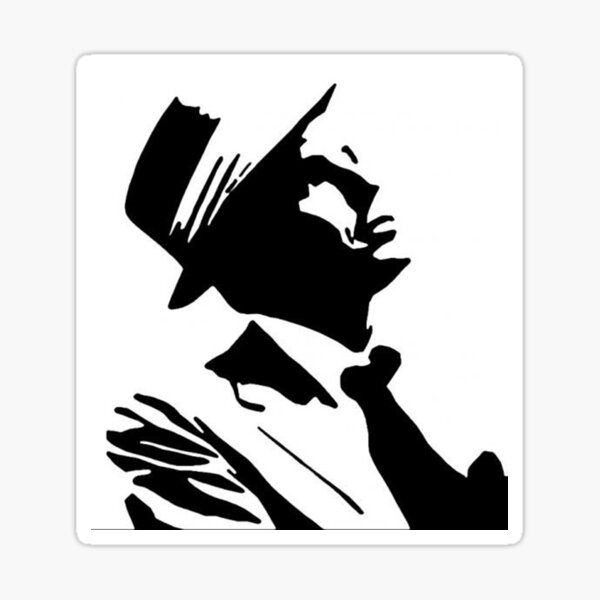 "Frank Sinatra - Siluet" Sticker for Sale by Clemensds | Redbubble