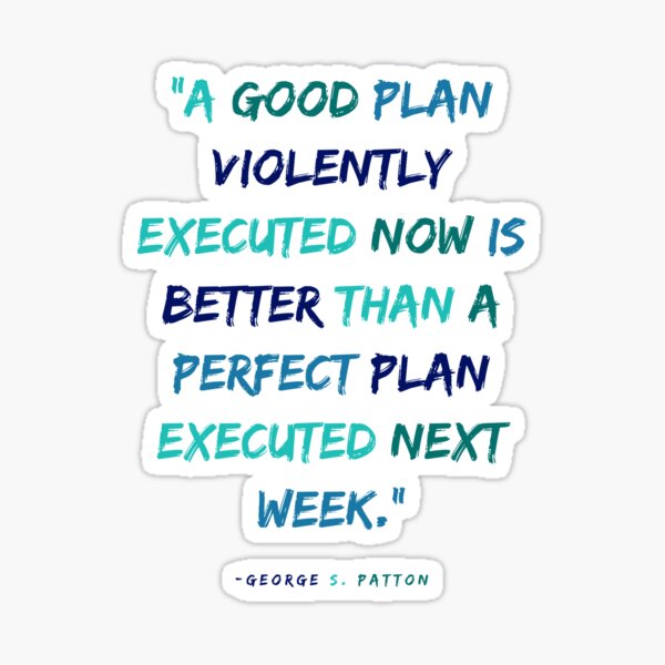 "George S. Patton Quote" Sticker for Sale by BBellShop | Redbubble