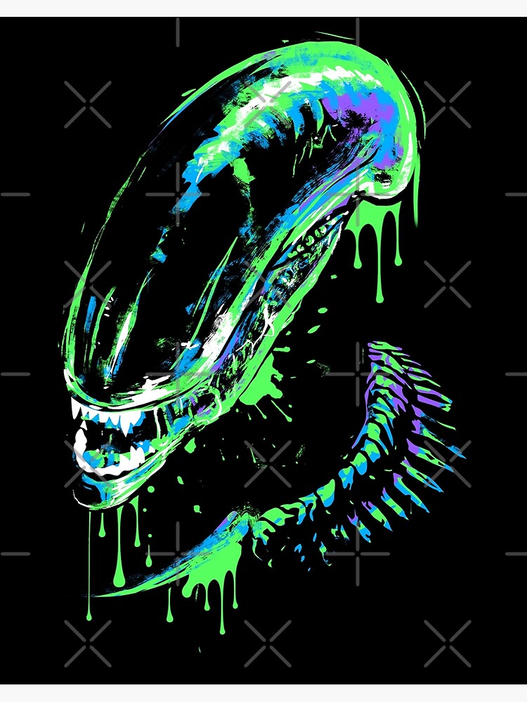 "Colorul Xenomorph " Art Board Print for Sale by THEILO | Redbubble