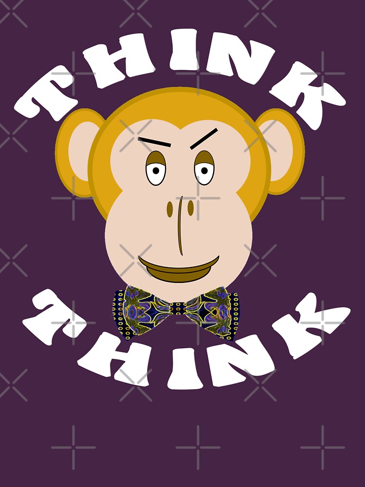 ""THINK MONKEY THINK" TV TWEEN SHELDON PRINT" T-shirt for Sale by ...