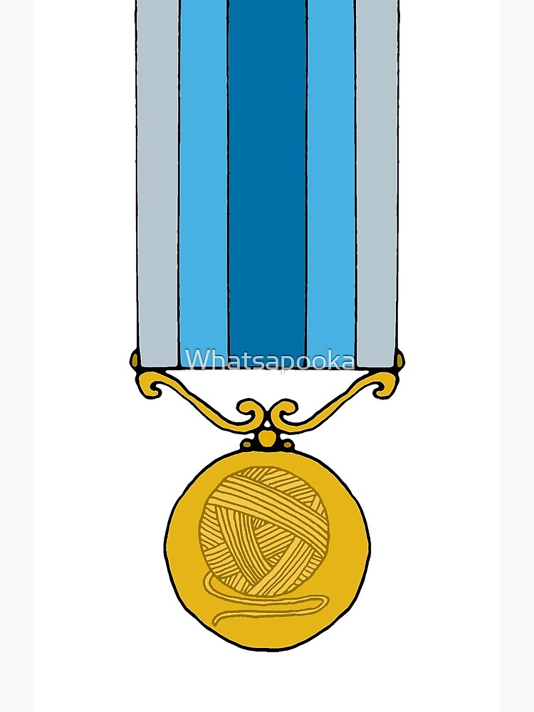 "Knitting medal" Poster for Sale by Whatsapooka | Redbubble